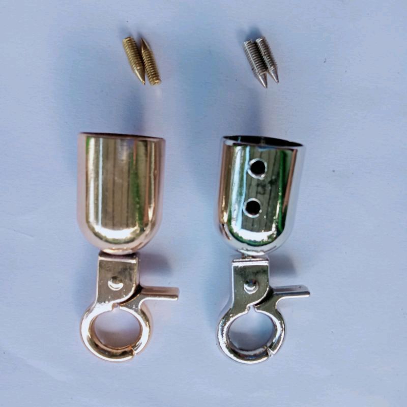 Jual (1 biji) Kait lonceng silver dan emas muda | Shopee Indonesia