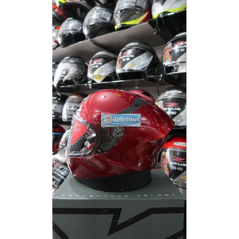Jual KYT TT Course Red Maroon | Shopee Indonesia