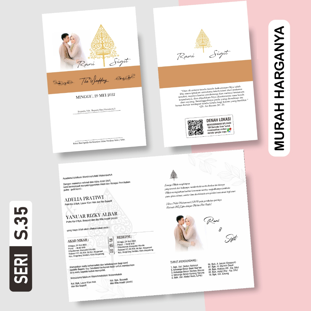 Jual Undangan Pernikahan Tema Wayang Kekinian 2025 | Shopee Indonesia