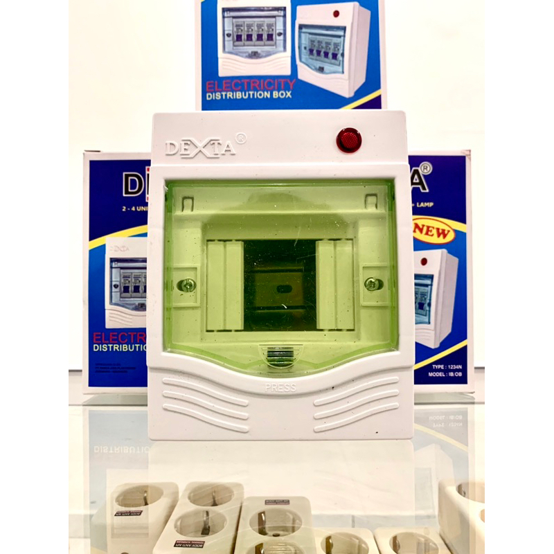 Jual box MCB 4 grup dexta dengan penutup | Shopee Indonesia