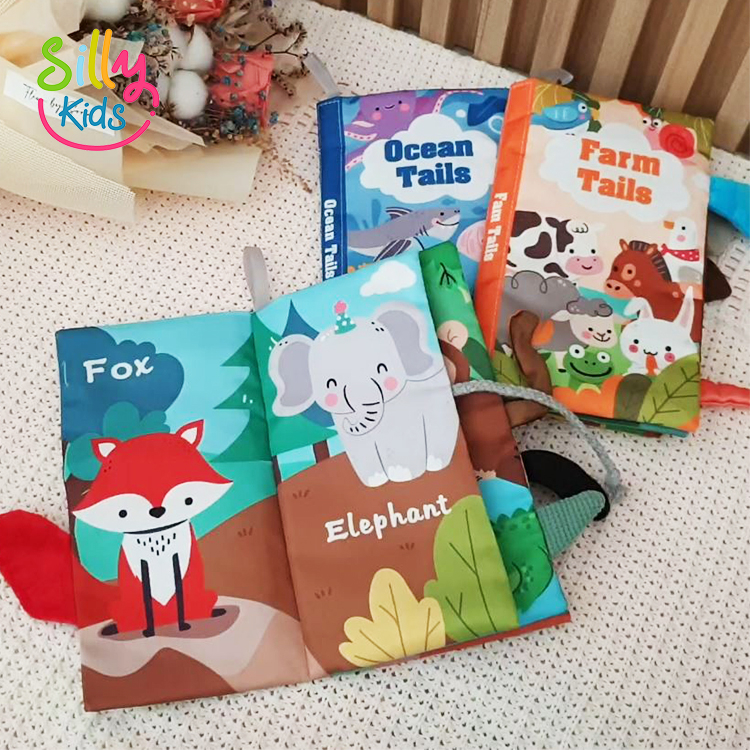 Jual Buku Kain Edukasi Bayi - Soft Cloth Book Mainan Bayi 0-6 Bulan ...
