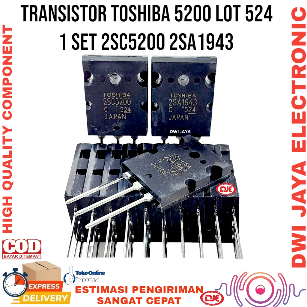 Jual transistor tosiba Final 5200 & 1943 Original lot 524 | Shopee ...