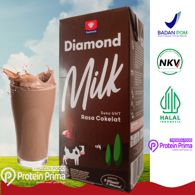 Jual Susu UHT DIAMOND Full Cream Susu UHT Chocolate Susu UHT Strawberry Susu UHT Diamond Milk 1 ...