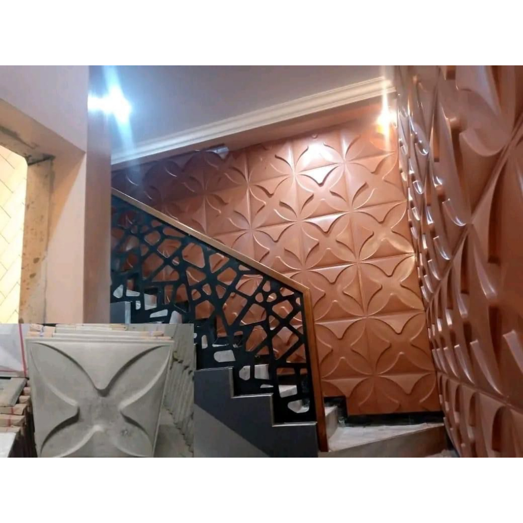 Jual wal panel 3D beton/Roster tempel dinding/dekorasi dinding(50×50 ...
