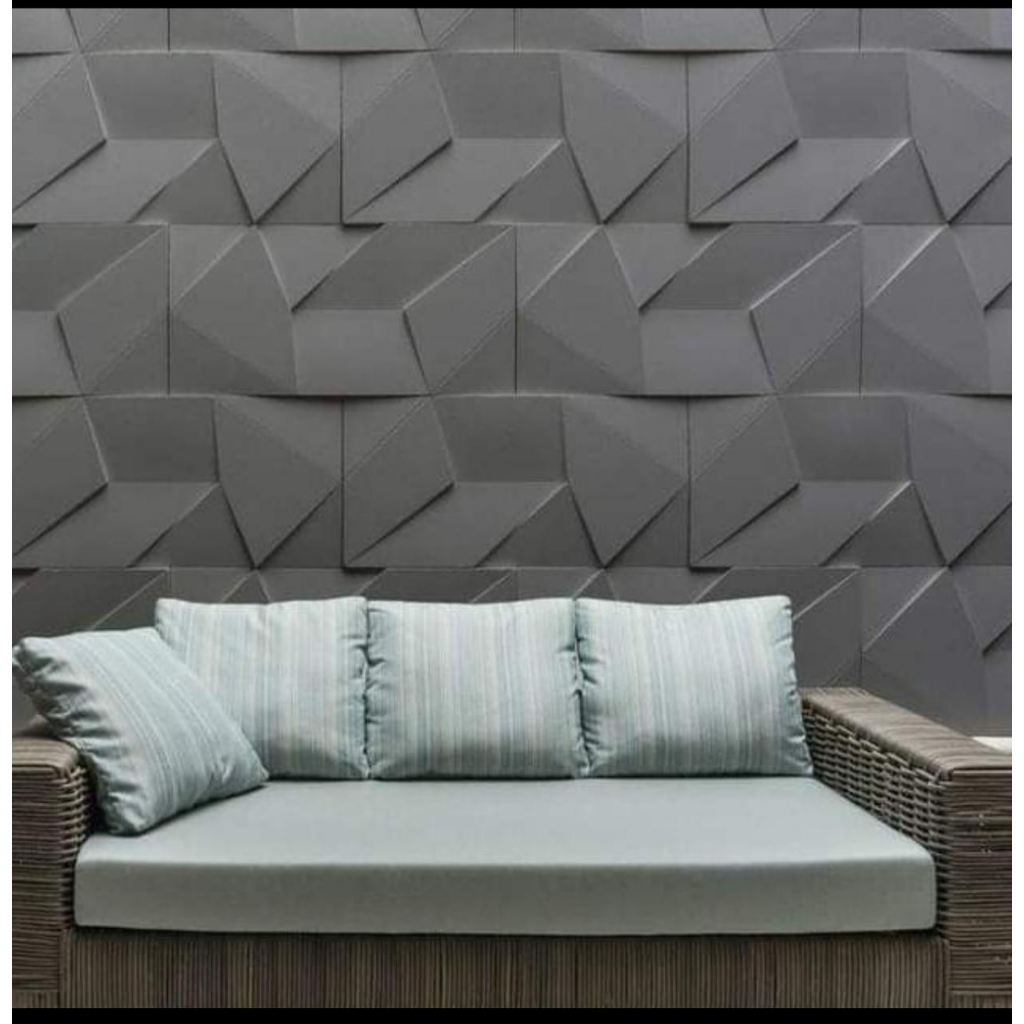 Jual wal panel 3D beton/Roster tempel dinding/dekorasi dinding(50×50 ...