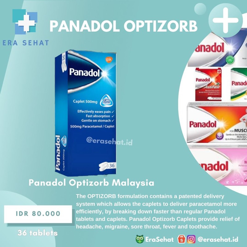 Jual Panadol Optizorb Malaysia | Shopee Indonesia