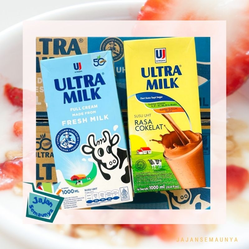 Jual Ultra Milk Uht 1 Liter x 12 pcs (1 karton) | Shopee Indonesia
