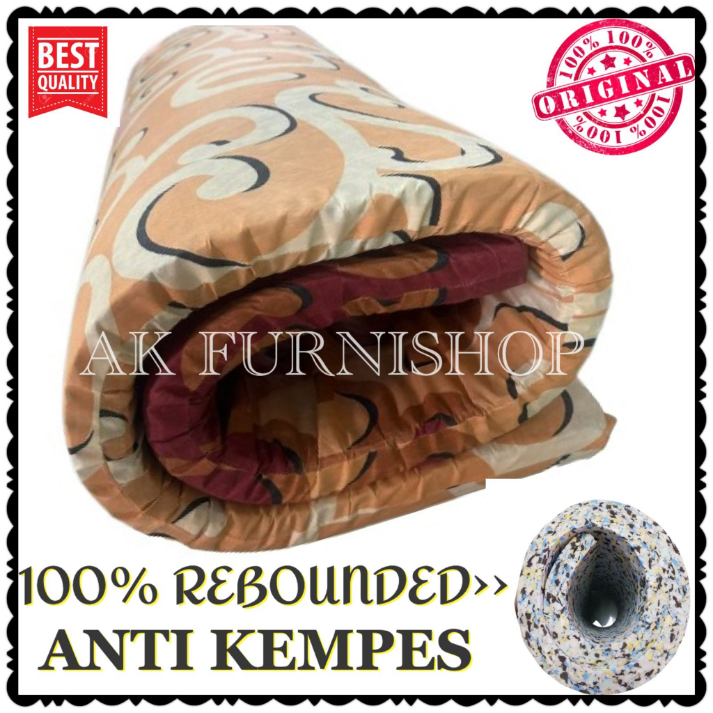 Jual Kasur Busa Lipat Rebounded ANTI KEMPES 190X80X4 CM | Shopee Indonesia