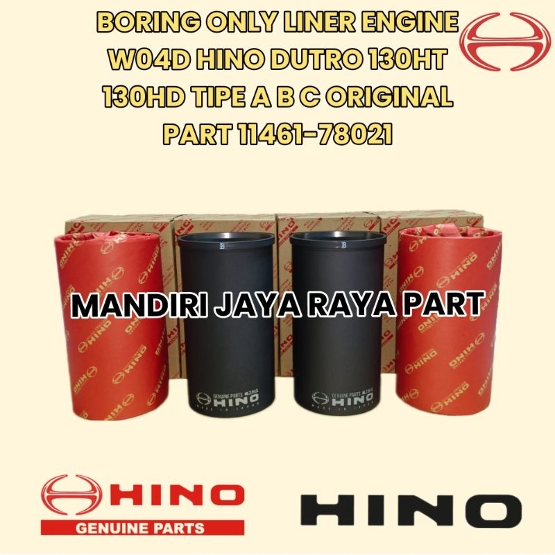 Jual LINER BORING DYNA 12V HINO DUTRO 130HT 130HD 11462-E0170 ENGINE ...