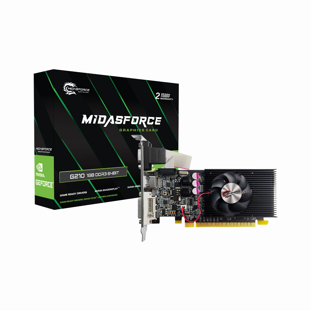 Jual Vga Nvidia GT210 1GB DDR3 LP Midasforce - Vga Card | Shopee Indonesia
