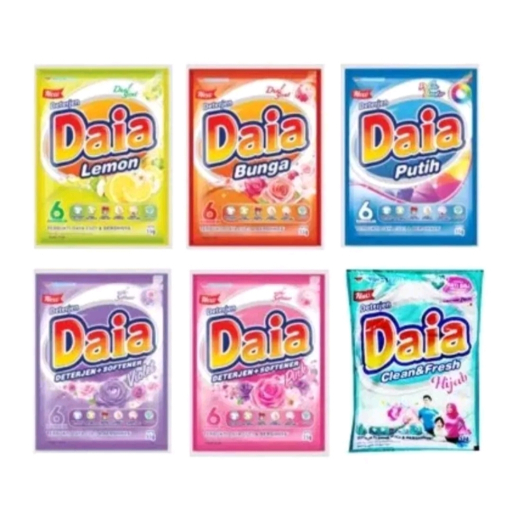 Jual daia detergen sachet isi 6 pc | Shopee Indonesia