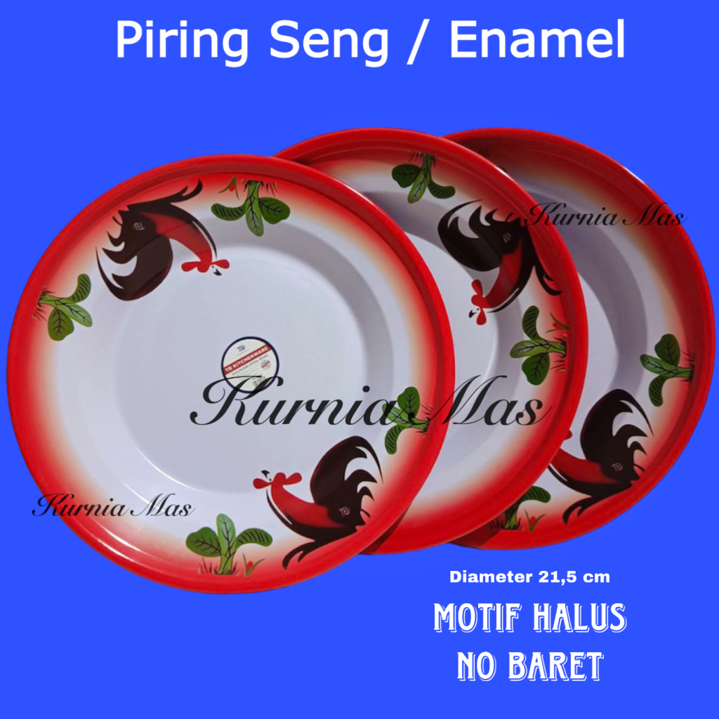 Jual Piring Makan Seng Jago Piring Jadul Piring Enamel Kaleng Piring ...