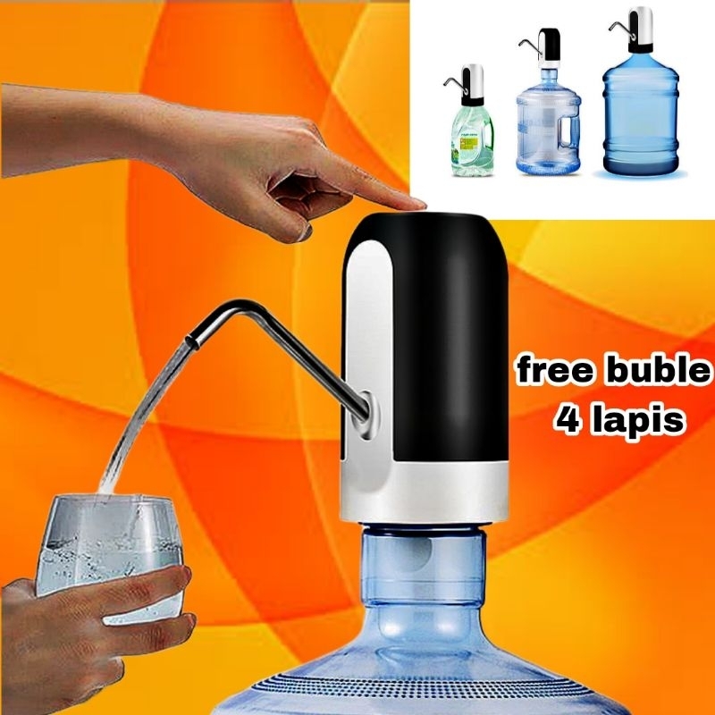 Jual pompa dispenser automatis rechargeable praktis, pompa galon ...