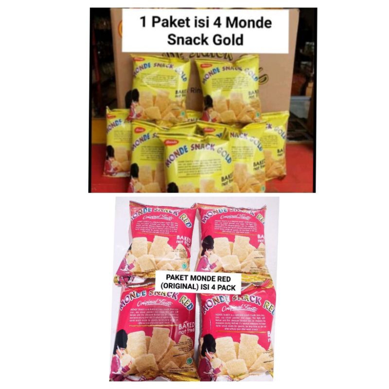 Jual PAKET MONDE ISI 4 PCS MONDE SNACK 30 GRAM | Shopee Indonesia