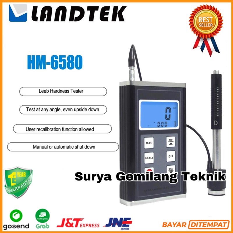 Jual Leeb Hardness Tester HM-6580 Ukur kekerasan besi Meter Gauge ...