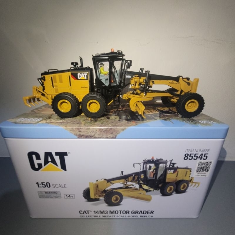 Jual Miniatur Grader Cat Alat Berat Motor Grader Cat 14M3 | Shopee ...