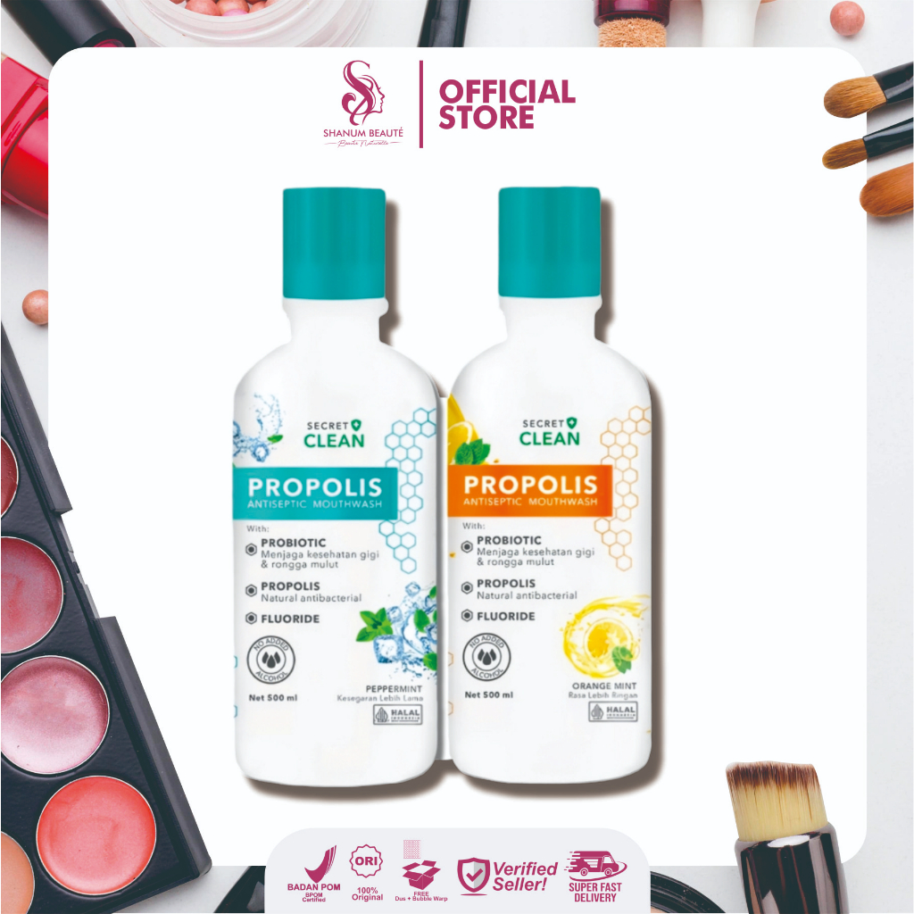 Jual Secret Clean Propolis Antiseptic Mouthwash - 500ml | Shopee Indonesia