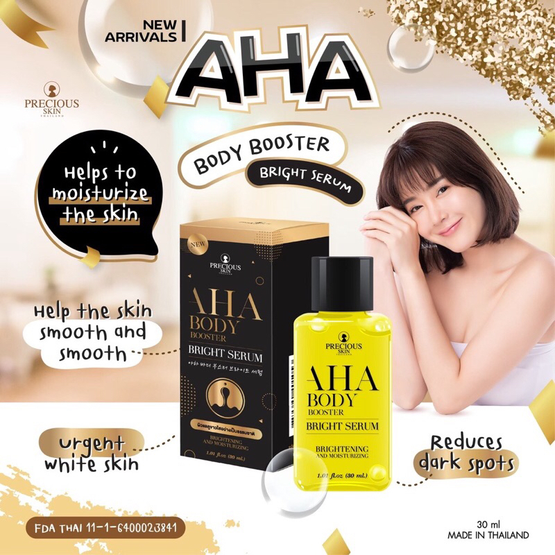Jual Precious Skin Thailand AHA Brightening & Whitening Booster Body ...