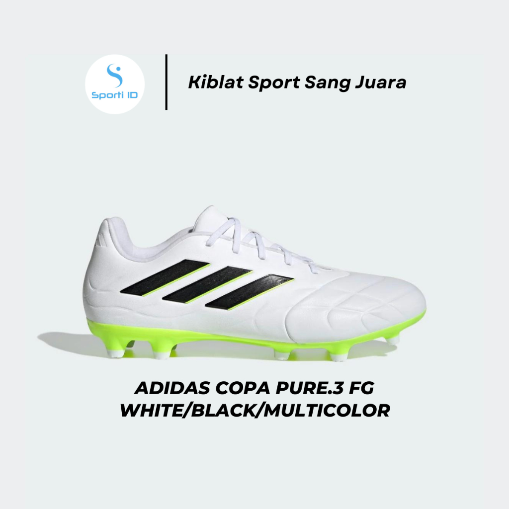 Jual Sepatu Bola Adidas Copa Pure.3 FG - White Black Lucid Lemon HQ8984 ...