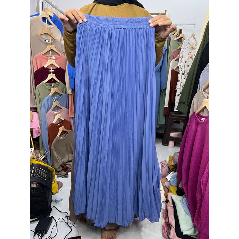 Jual (TERMURAH LANGSUNG PABRIK)ROK PLISKET PREMIUM/ROK PLISKET MAYUNG/ROK PLISKET JUMBO | Shopee ...