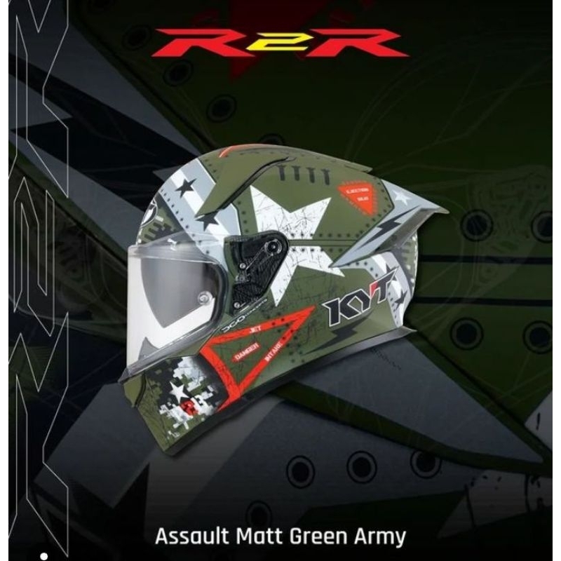 Jual HELM KYT R2R PRO ASSAULT | Shopee Indonesia