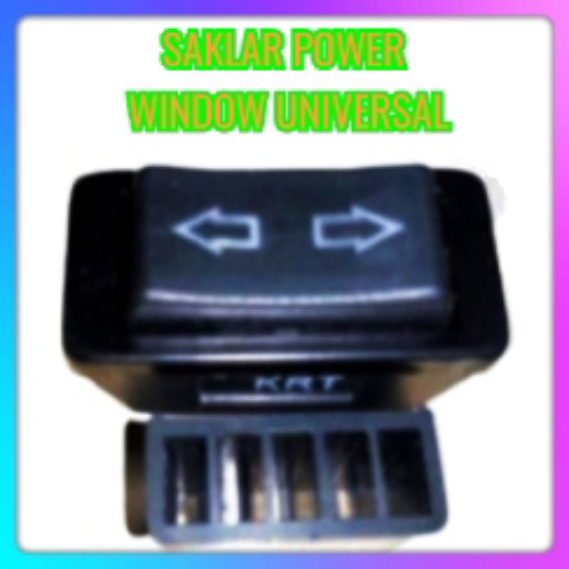 Jual SAKLAR / SWITCH POWER WINDOW NAIK TURUN KACA MOBIL UNIVERSAL ...