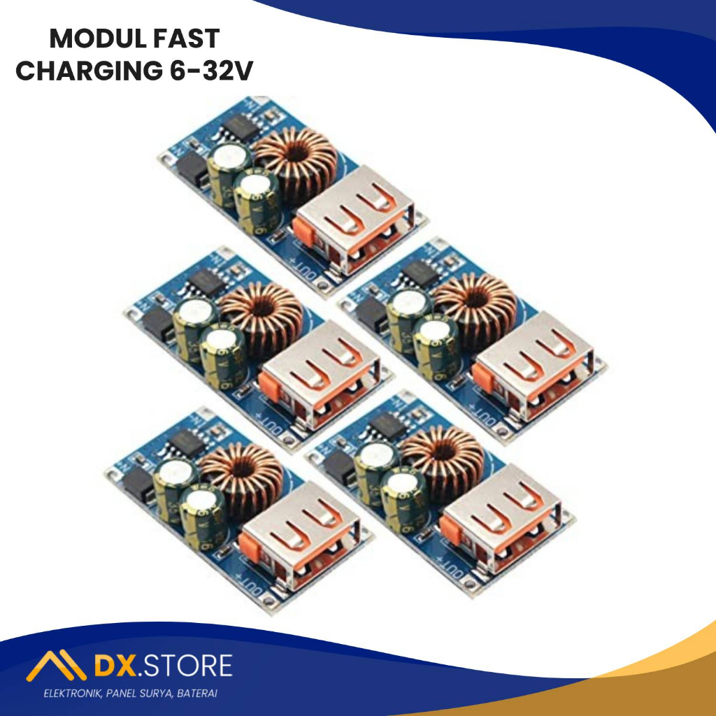 Jual Modul USB QC 3.0 Stepdown DC-DC Converter Quick Charge Output 6 ...