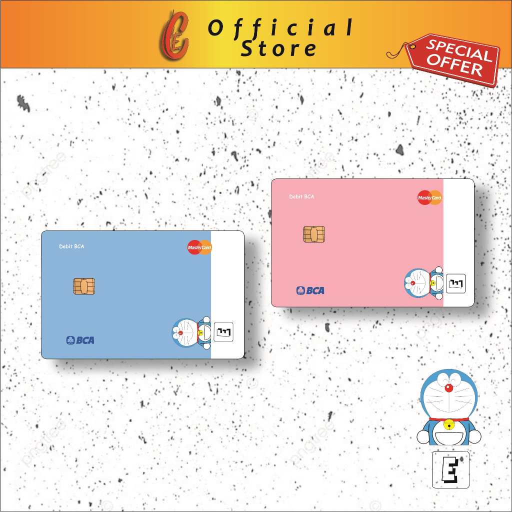 Jual CEO Card Design - SKIN CARD ATM / STICKER ATM DORAEMON BIRU & PINK ...