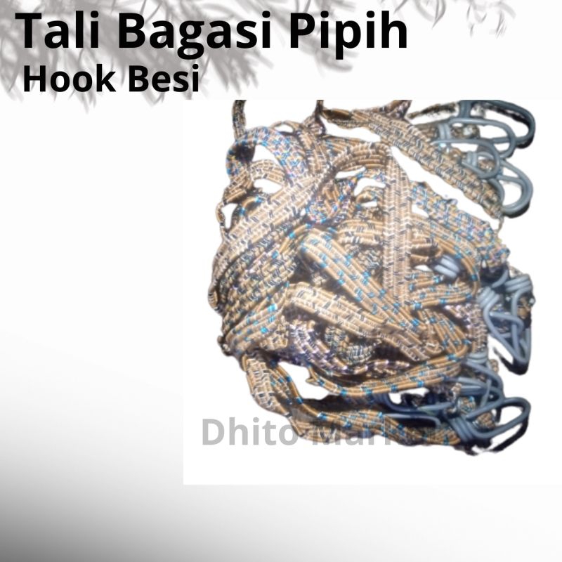 Jual Tali Bagasi Motor Pipih Hook Besi Ukuran 300 Cm / Pengikat Barang ...