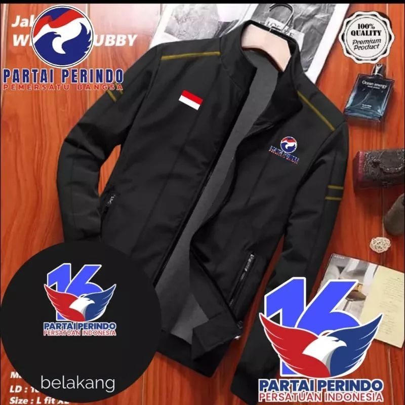 Jual JAKET PARPOL PARTAI PERINDO PERSATUAN BANGSA BISA REQUEST NAMA ...