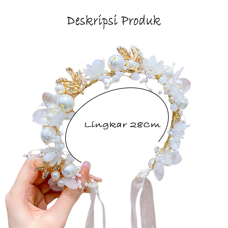 Jual MAdley Crown Princess Bondu Wanita Anak Perempuan Cantik Bunga ...
