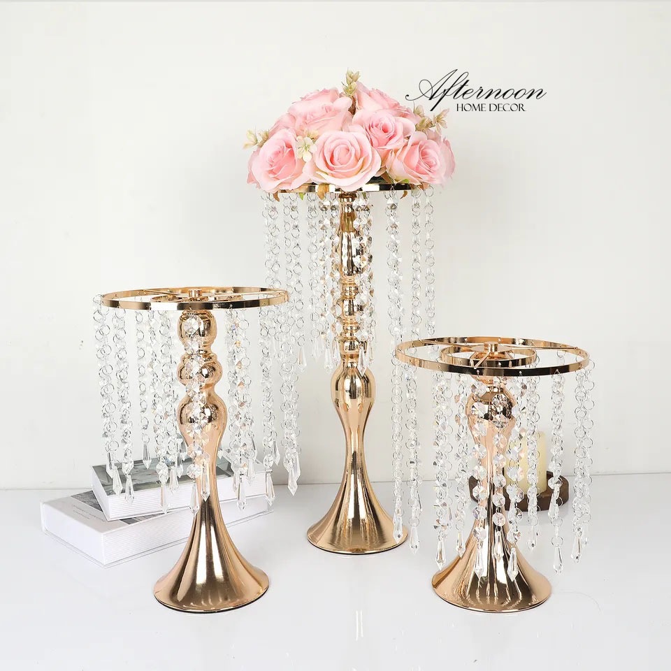 Jual TMDZ-MERMAID CENTERPIECE/CRYSTALSTAND KANDIL HOLDER BUNGA DEKORASI ...