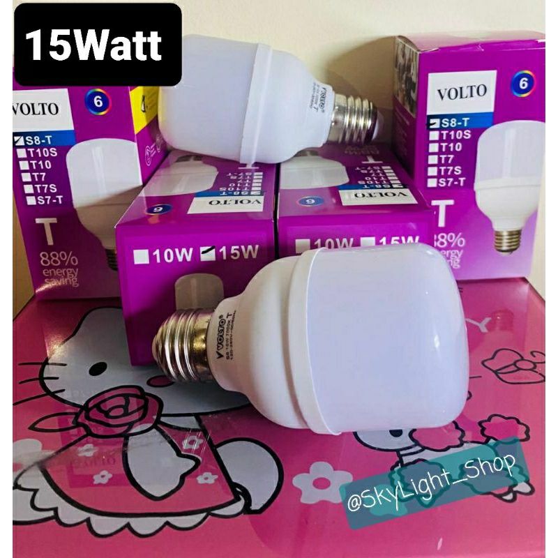 Jual Lampu LED VOLTO PUTIH BULB 15 WATT HEMAT ENERGI | Shopee Indonesia