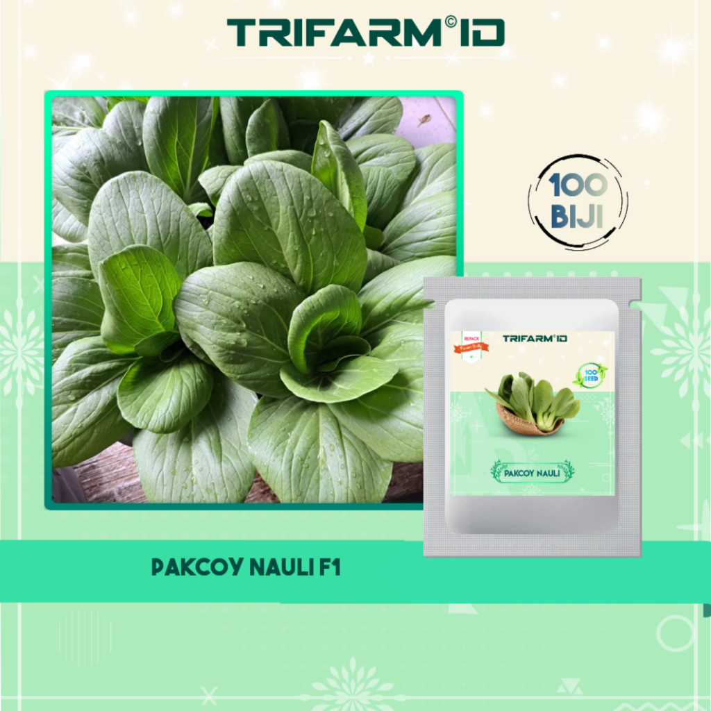 Jual TRIFARM 100 Biji Benih Pakcoy Nauli F1 Repack Kemasan Premium | Shopee Indonesia