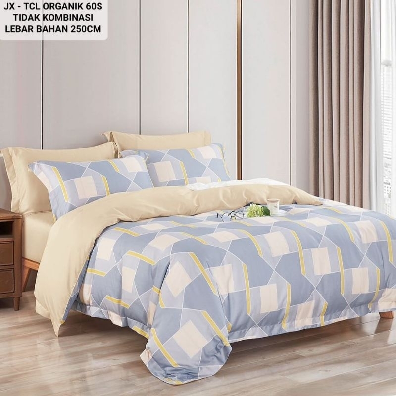 Jual BEDCOVER SUTRA ORGANIC 60S MOTIF BUNGA MINIMALIS BED COVER SUTRA ...