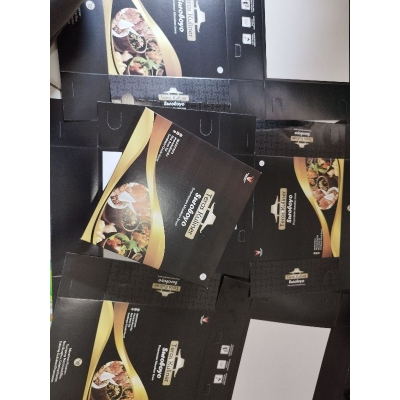 Jual box nasi custom desain/box makanan ukuran 20x20x7(minimal 100pcs ...