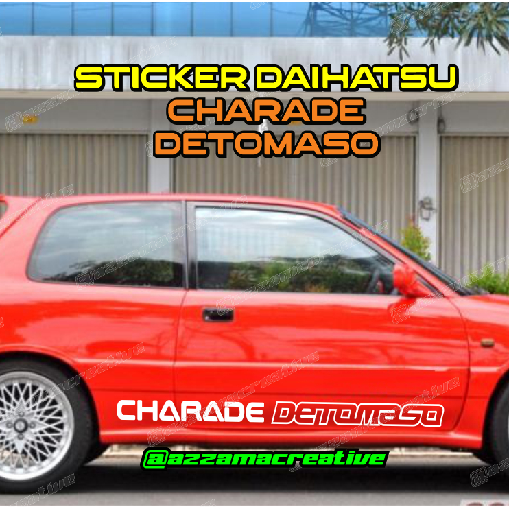 Jual Stiker Charade Detomaso For side body Daihatsu Charade | Shopee ...