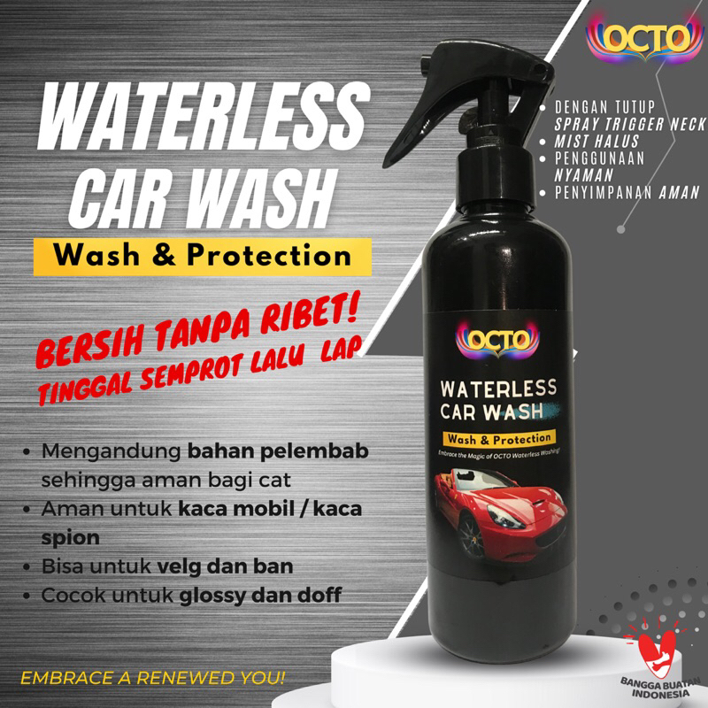 Jual OCTO Waterless Car Wash and Protection Cuci Mobil Motor Tanpa Air ...