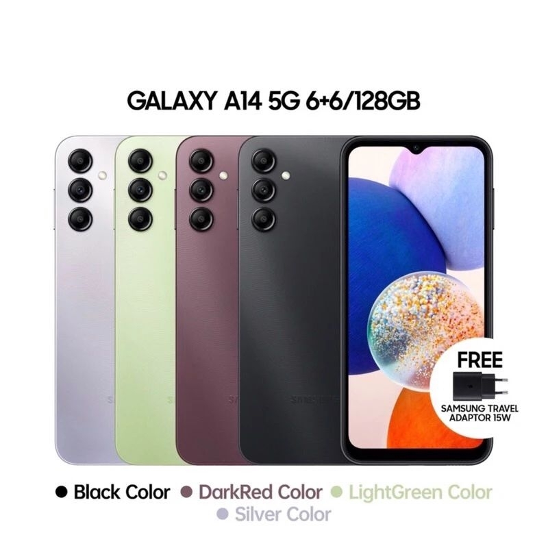 Jual Samsung galaxy A14[5G] Ram 6+2/12Gb,A14[4G] Ram 6+2/128Gb Segel ...
