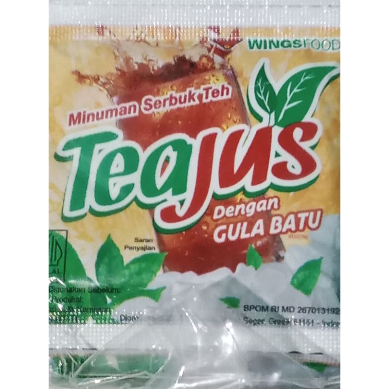 Jual Teajus minuman ringan 7 gr 1 pack @ 60 sc all variant | Shopee ...