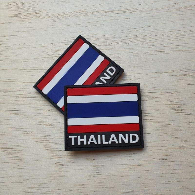 Jual patch rubber logo bendera thailand - tempelan karet emblem aksesoris velcro | Shopee Indonesia