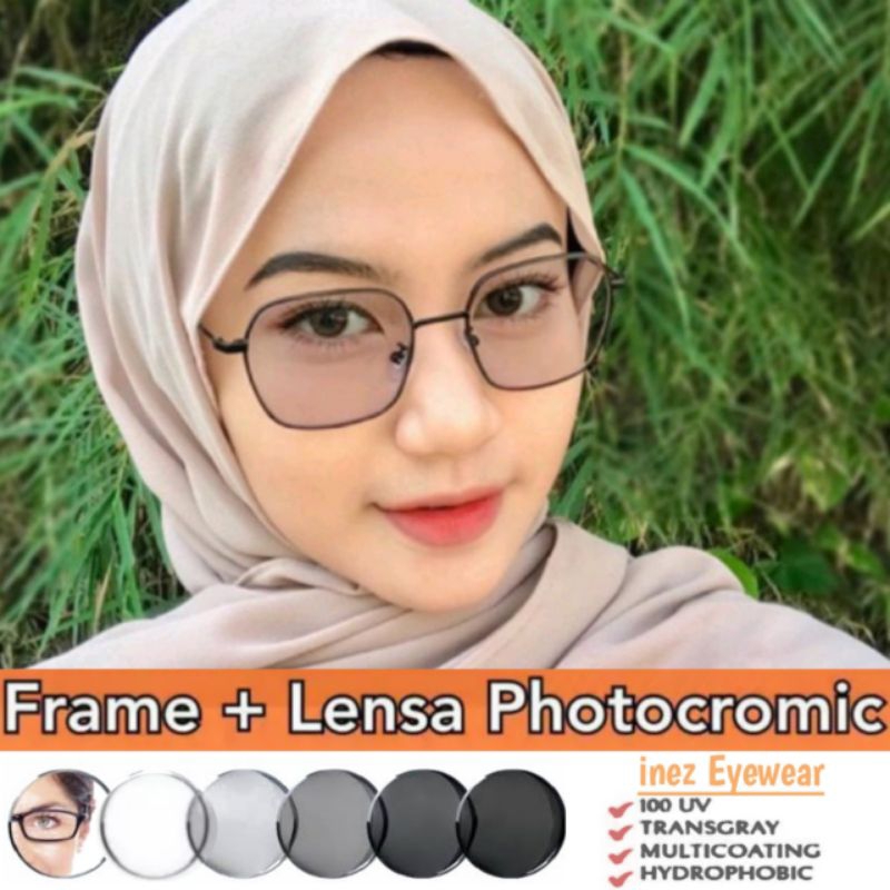 Jual Frame (muka kecil) kacamata princess paket lensa photocromic ...