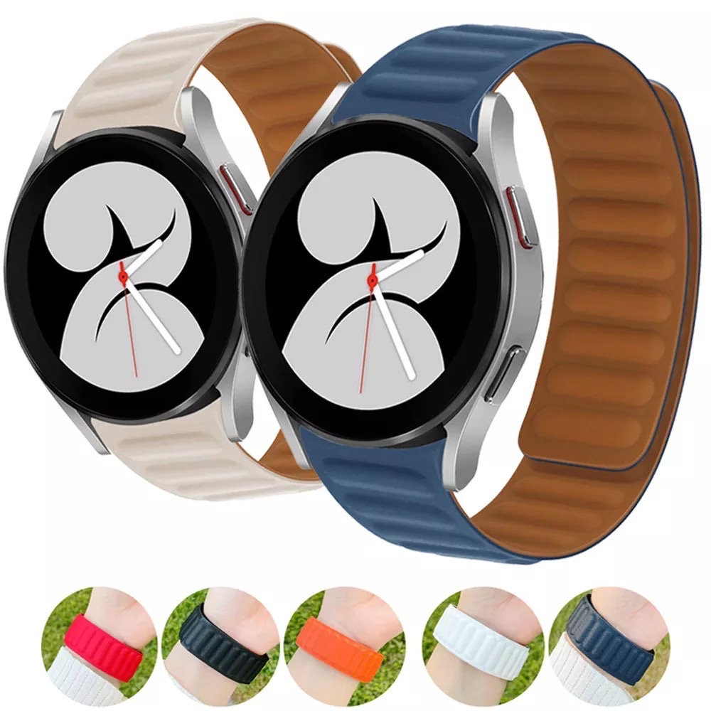 Jual Strap Leather Link Magnetic Loop Band 20mm 22mm for Realme Watch 3 ...