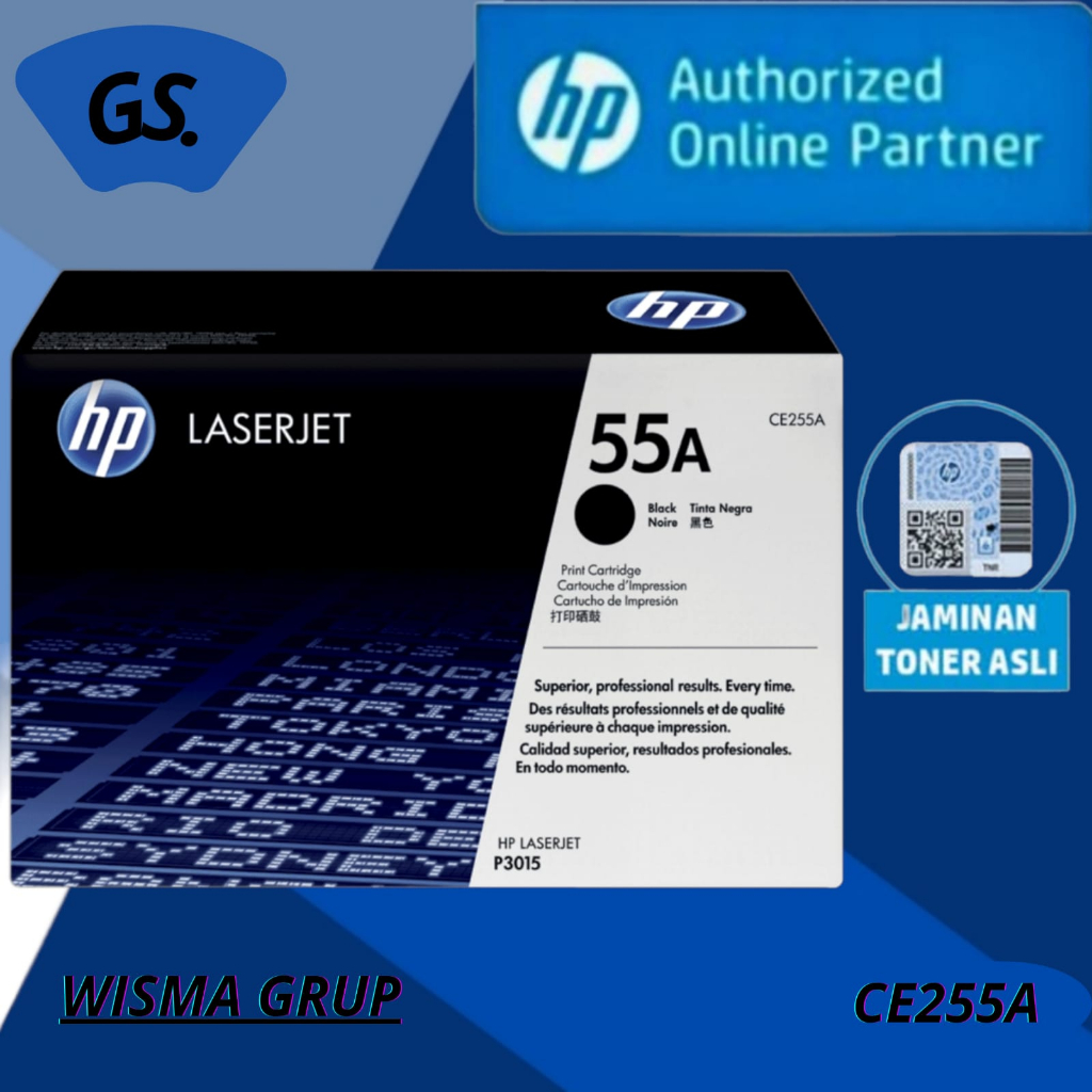 Jual Toner hp laserjet 55A black original ( CE255A ) | Shopee Indonesia