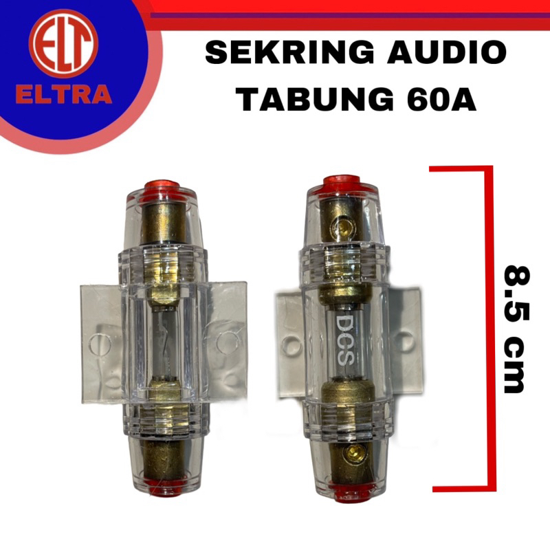 Jual Sekring audio tabung 60A 60 A ampere amper fuse audio universal ...