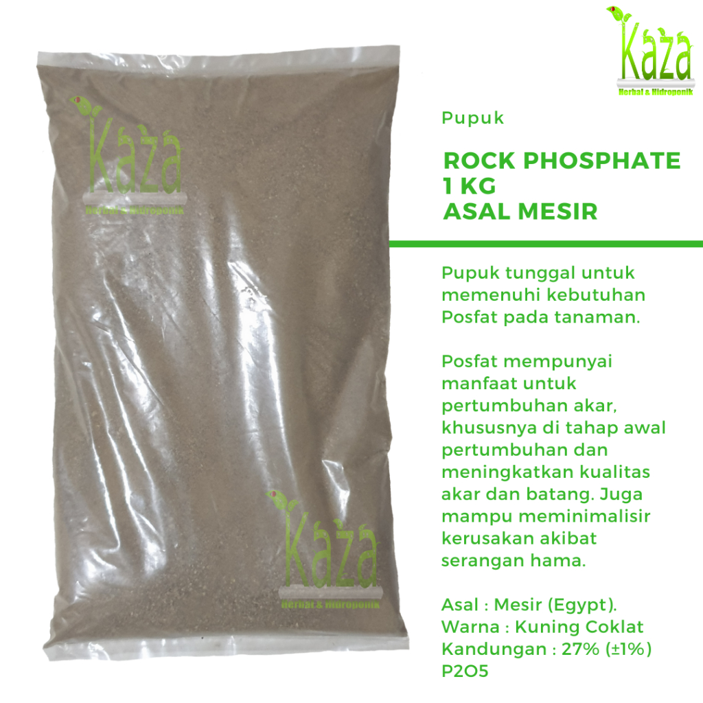 Jual Pupuk Rock Phosphate ex Mesir 1 kg - RP Egypt Posfat | Shopee ...