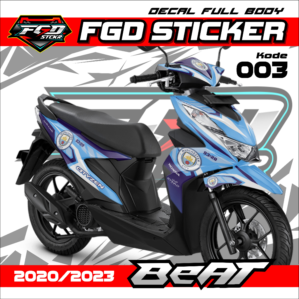 Jual Decal sticker New Honda Beat Deluxe CBS ISS full body Beat Street ...
