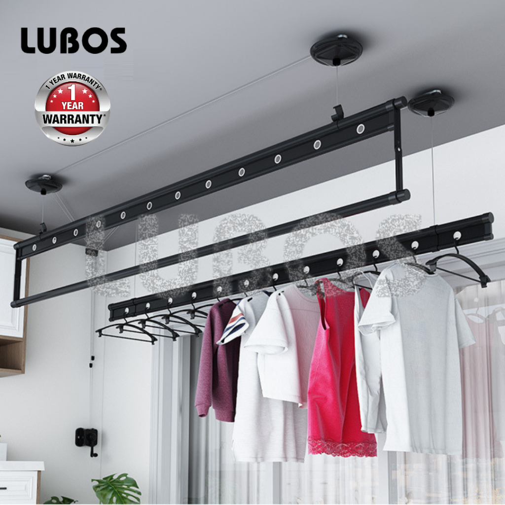 Jual LUBOS 1.5m Jemuran Baju Gantung Lifting Atap Plafon Langit-langit ...