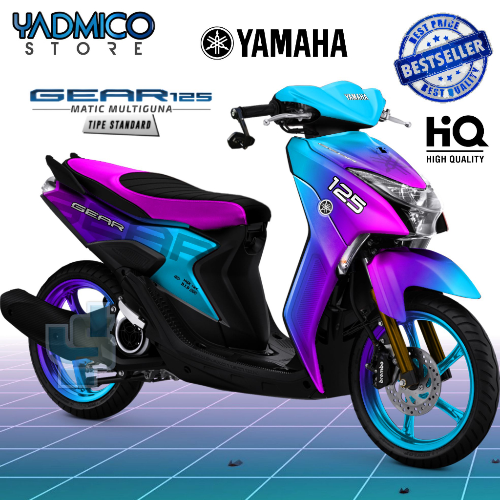 Jual Decal Mio Gear 125 - Stiker Motor Mio Gear Full Body - Decal ...