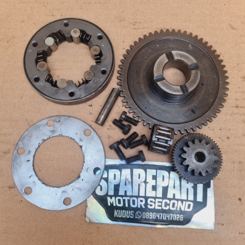 Jual One way oneway gigi gear double starter pelor fullset revo ...